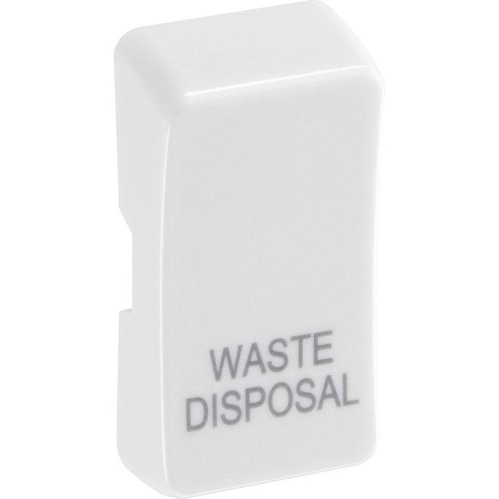 BG White Moulded PVC Engraved Waste Disposal Grid Rocker Cap RRWDISW ...