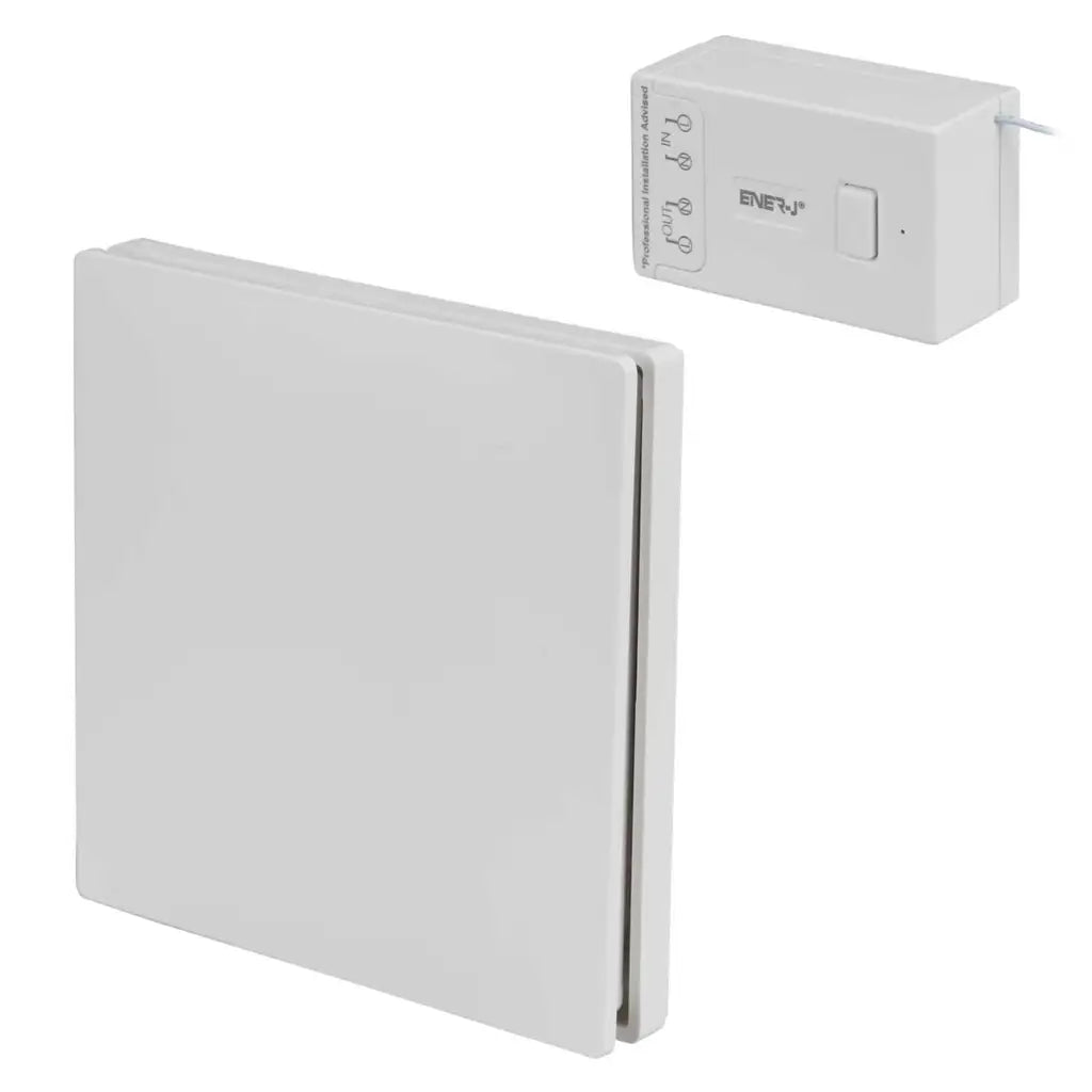 Enerj ECO Range 1 Gang Kinetic Switch with 500W Non Dimmable RF Receiv ...