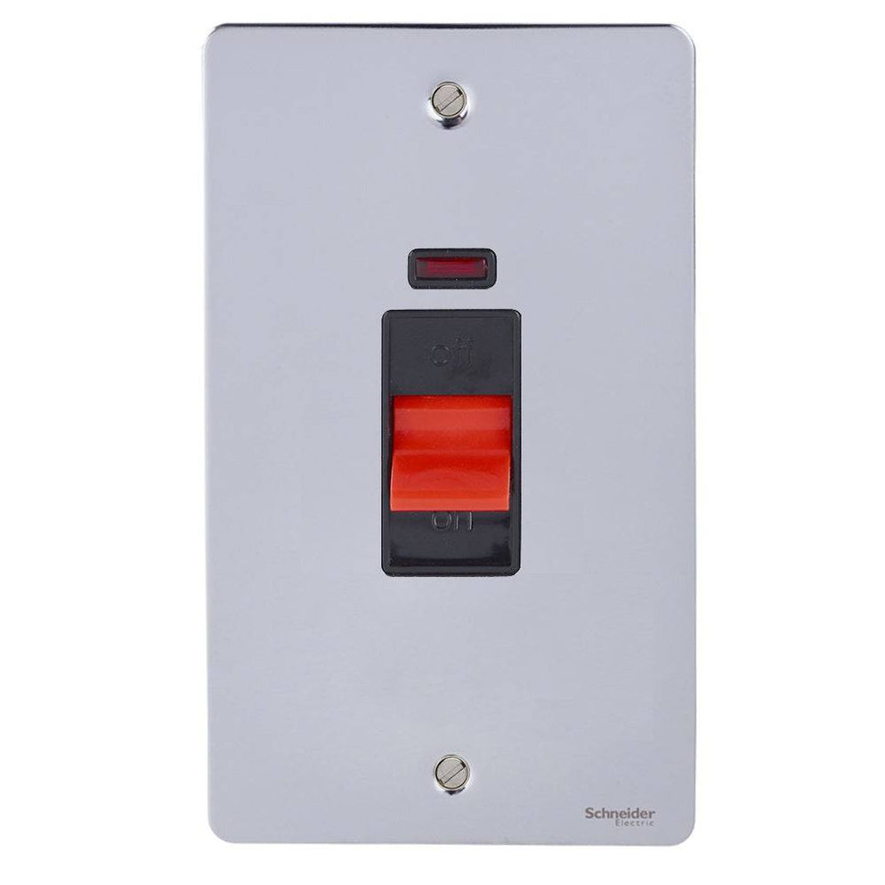 Schneider Ultimate Flat Plate Polished Chrome 50A DP Control Switch ...