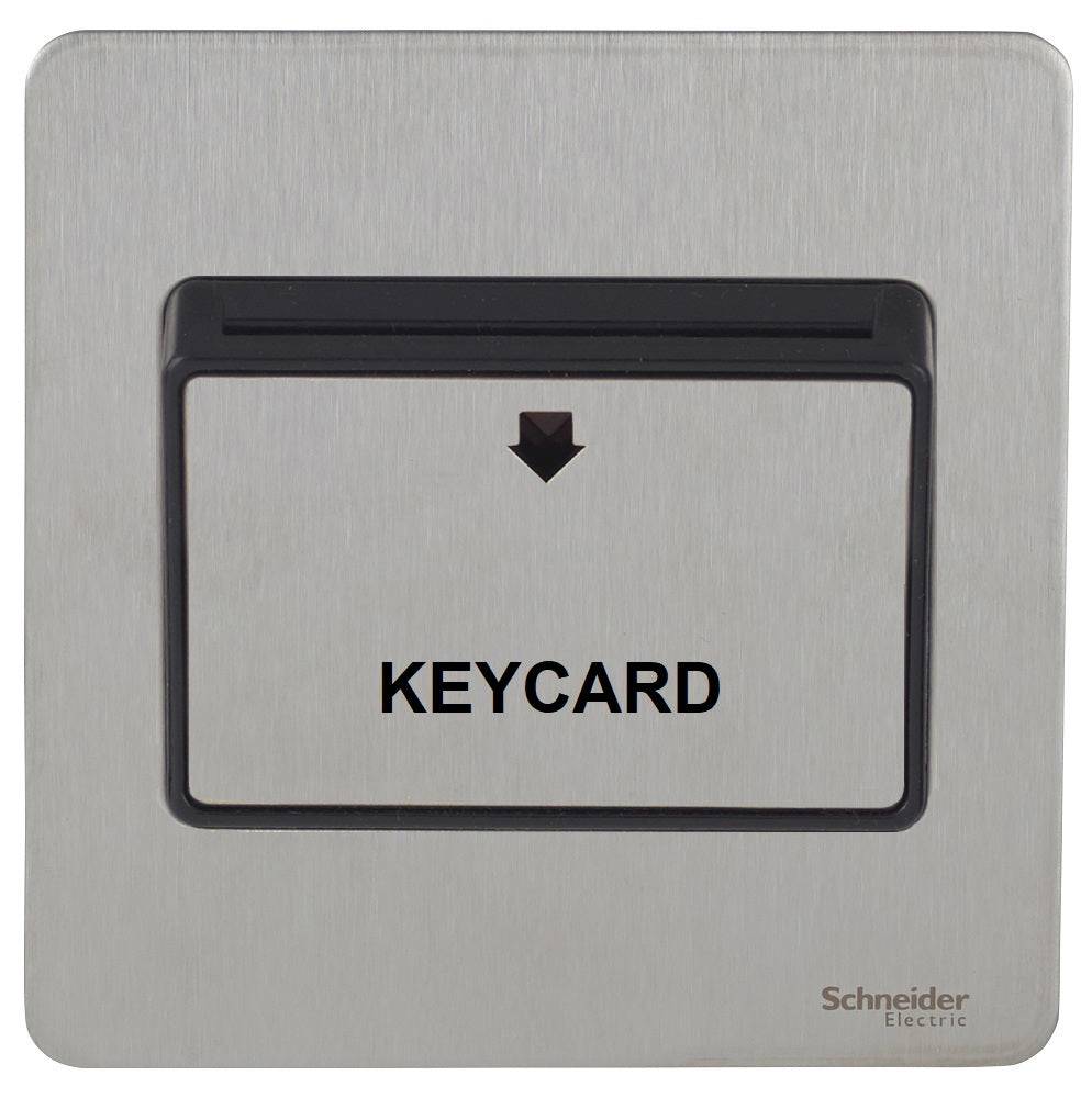 Schneider Ultimate Screwless Stainless Steel Hotel Key Card Switch ...