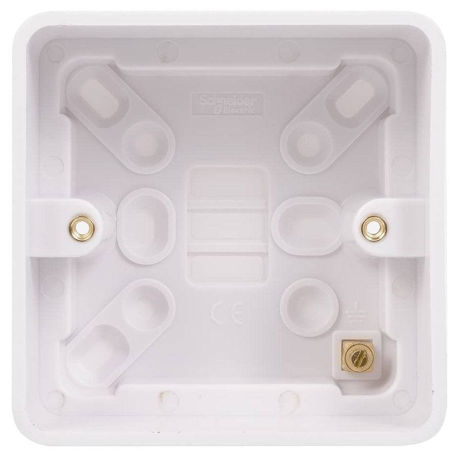 Schneider Lisse White 47mm Single Pattress GGBL9147 | RS Electrical ...