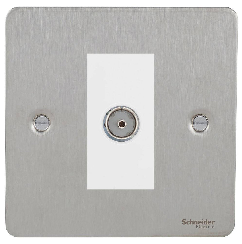 Schneider Ultimate Flat Plate Stainless Steel Co-axial Socket ...
